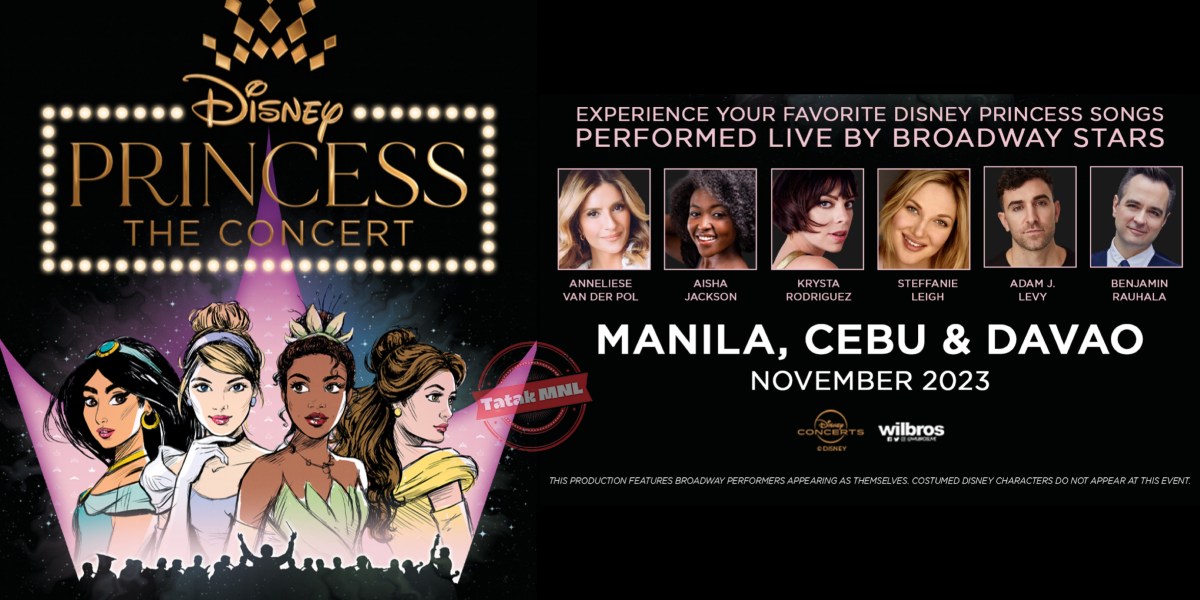 ‘Disney Princess – The Concert’ tours to Manila, Cebu, Davao – TATAK MNL