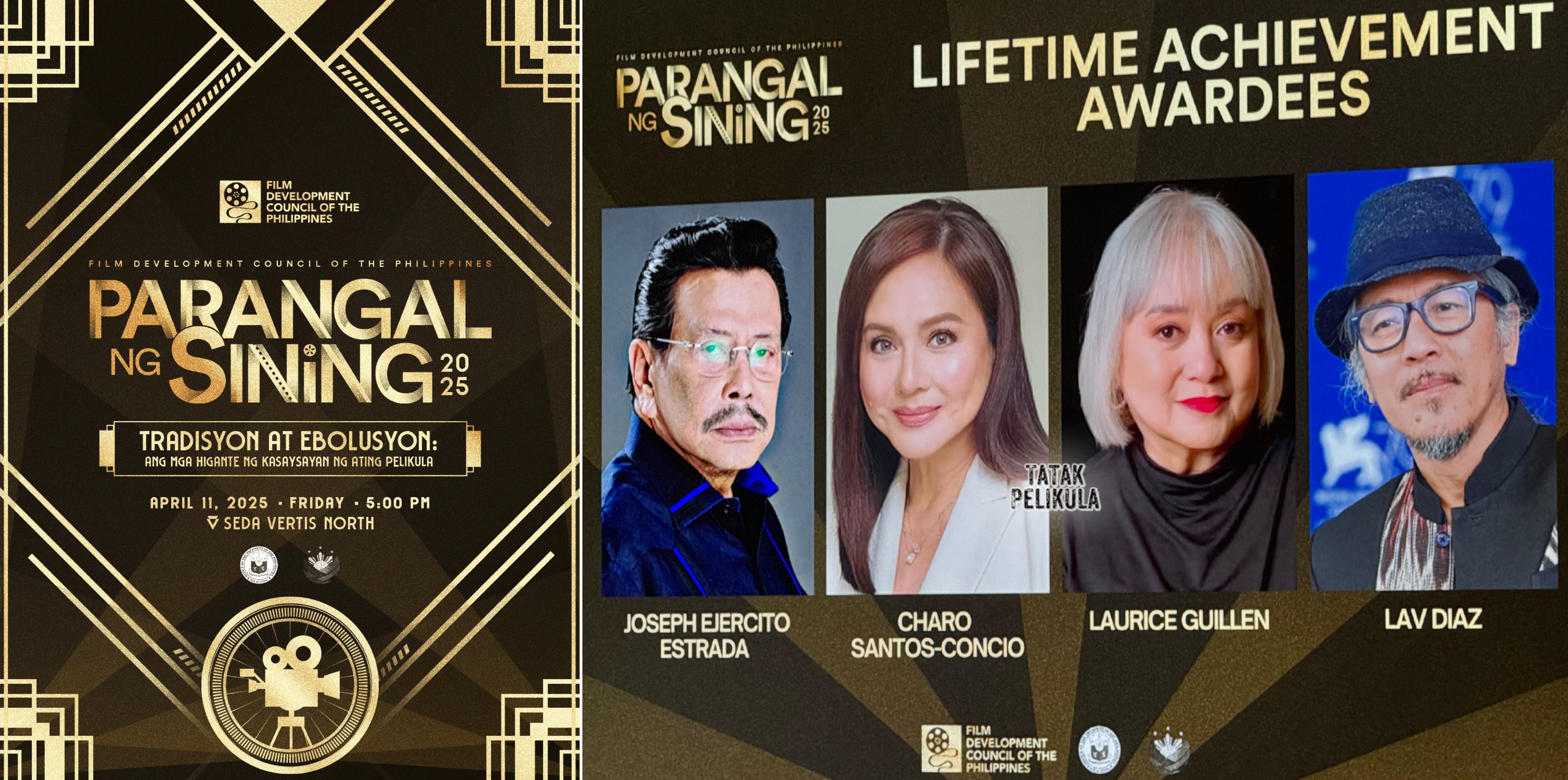 FDCP to honor Erap, Charo, Laurice, Lav, Juday at 2025 Parangal ng ...