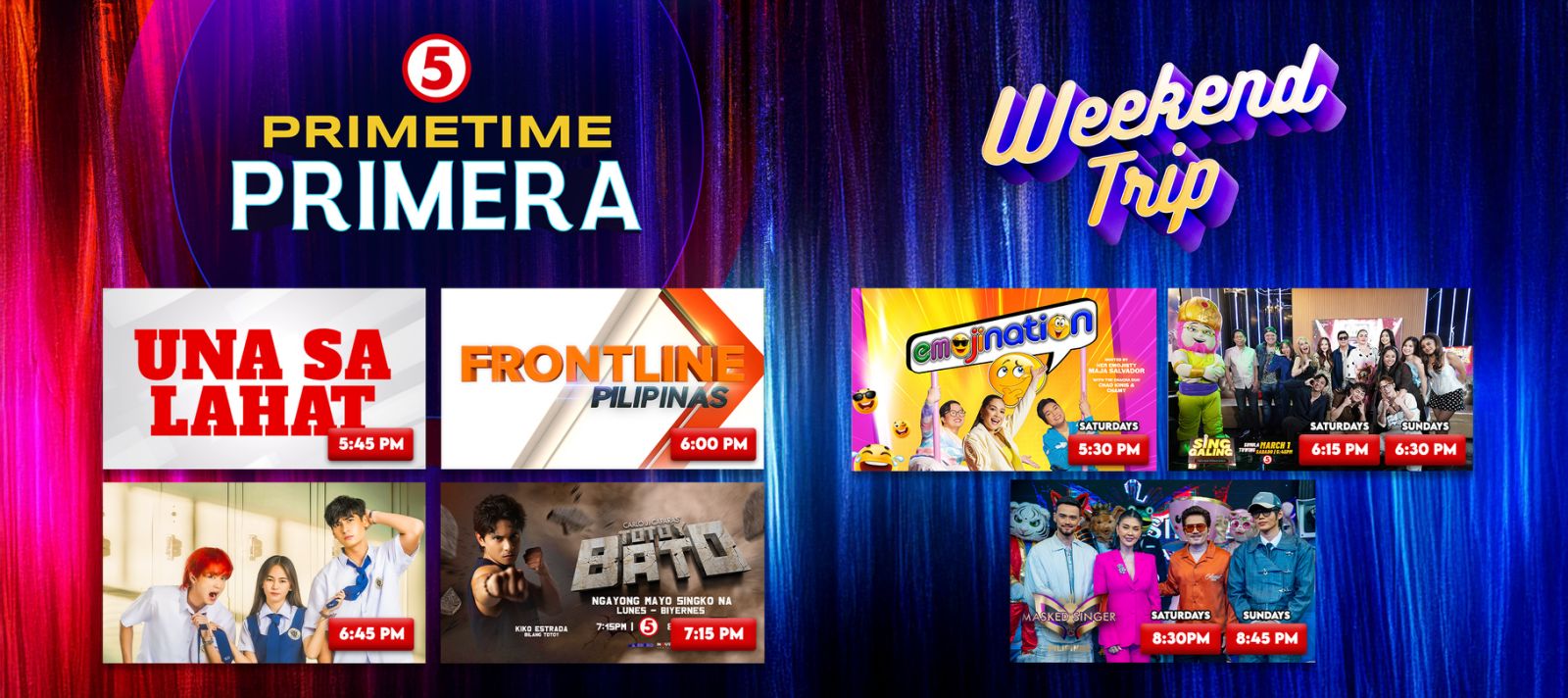 TV5 debuts ‘Primetime Primera’ block plus new weekend programming with ...